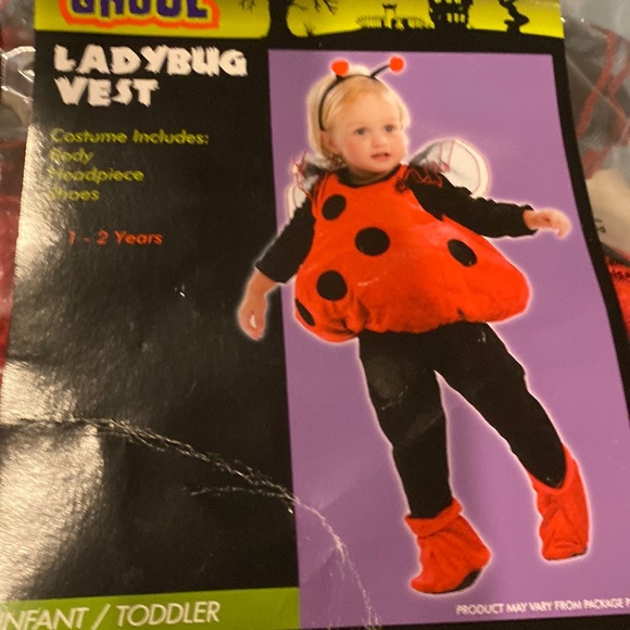 Totally Ghoul | Costumes | New Nwt Totally Ghoul Lady Bug Vest Head ...